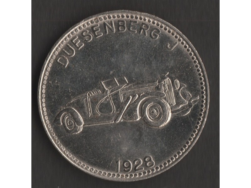 Shell Token, žeton - Duesenberg J 1928