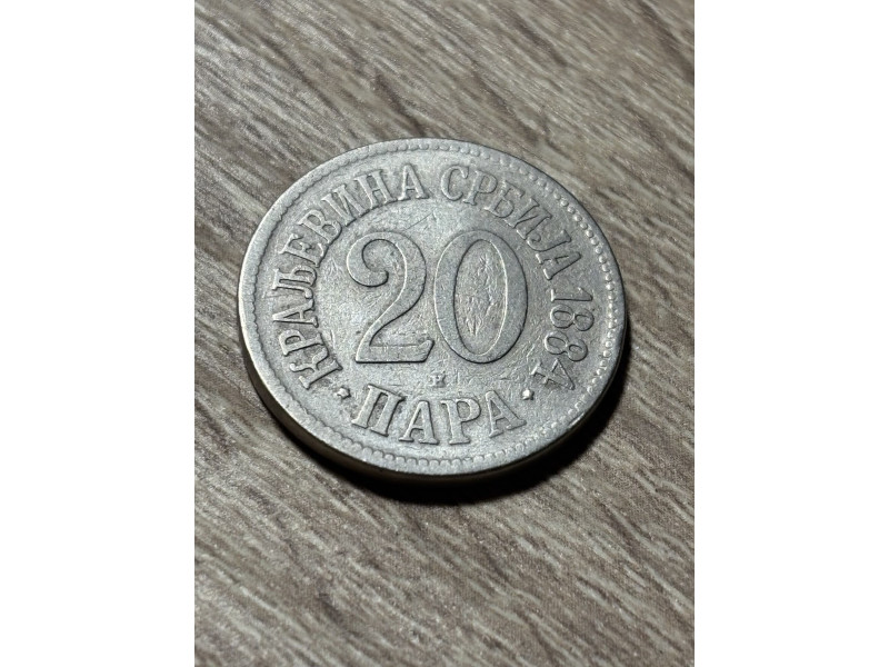 20 para 1884