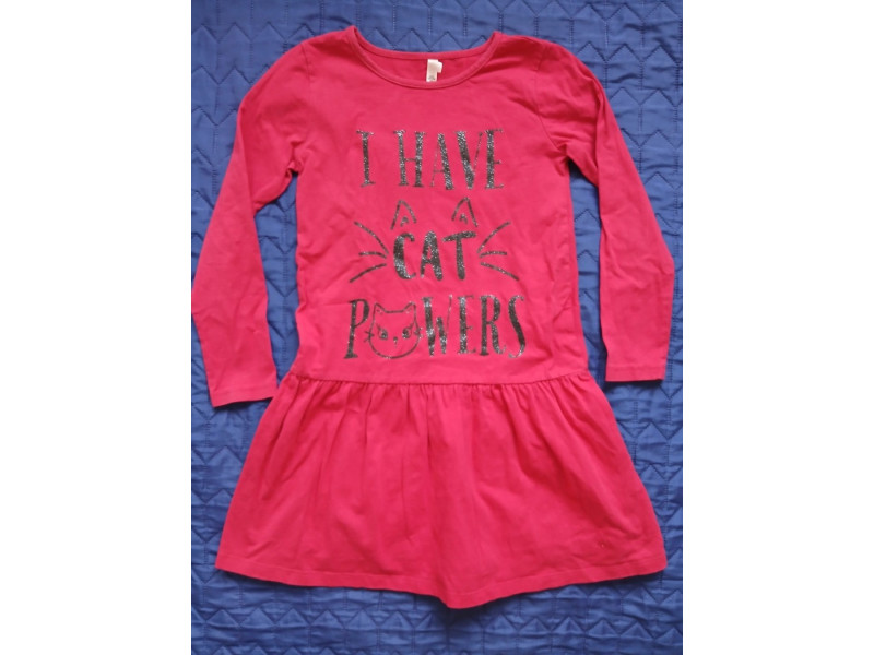 DeFacto crvena haljina "I love cat powers", 122