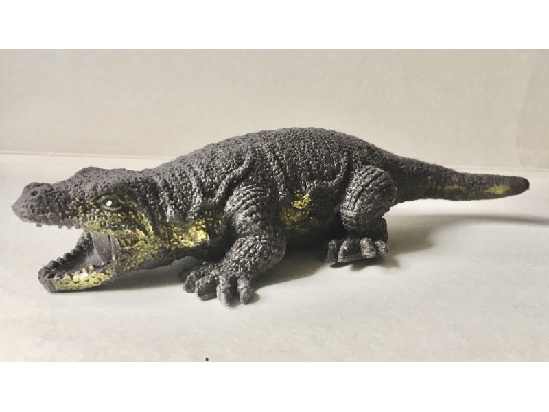 Igračka krokodil od tvrdje gume 18 cm