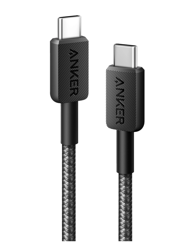 ANKER 322 USB tip-C na USB tip-C kabl M/M 1.8m, 60W, pleteni, crni
