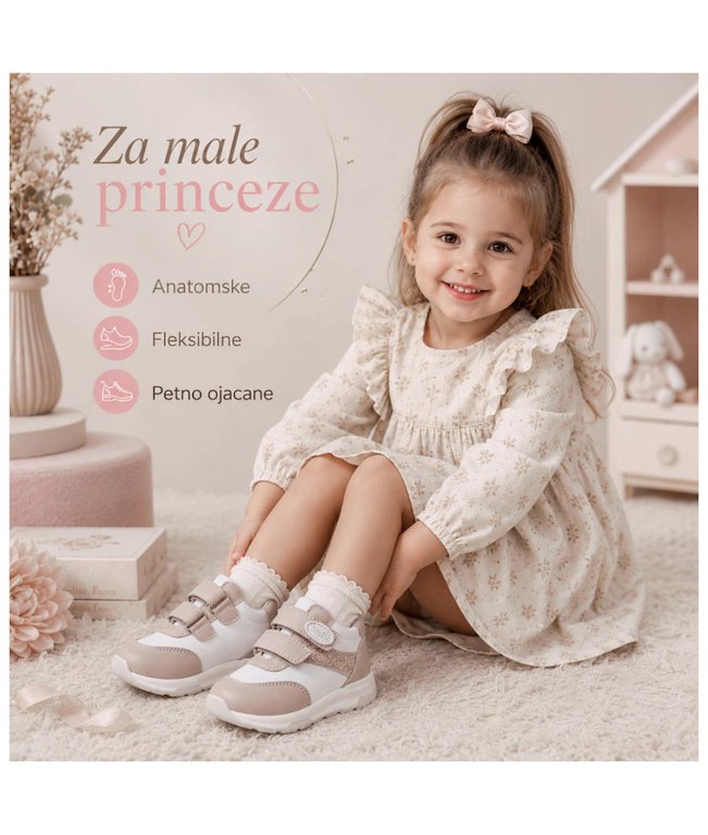 STTEFI DEČIJE PATIKE - GIRLY / BEIGE