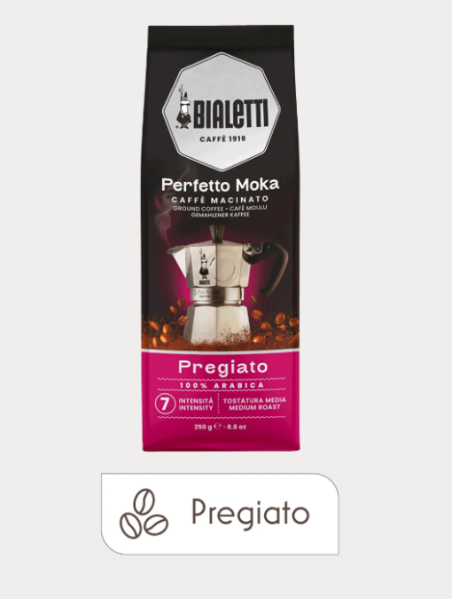 Bialetti – Perfetto Moka PREGIATO – mlevena kafa 250gr.