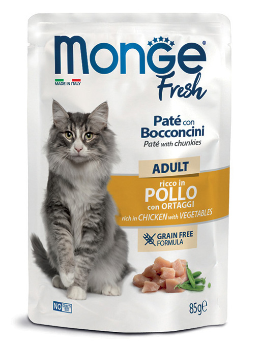 MONGE FRESH ZA ODRASLE MACE PILE I POVRĆE 85g
MONGE FRESH ZA ODRASLE MACE PILE I POVRĆE 85g
