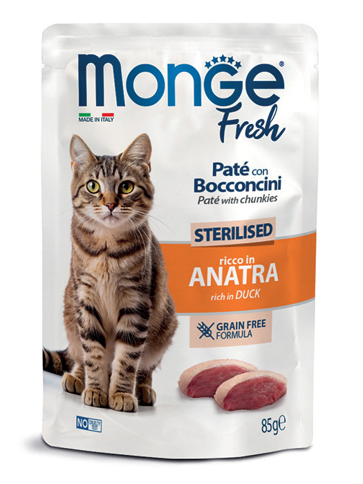 MONGE FRESH ZA STERILISANE MACE PAČETINA 85g
MONGE FRESH ZA STERILISANE MACE PAČETINA 85g