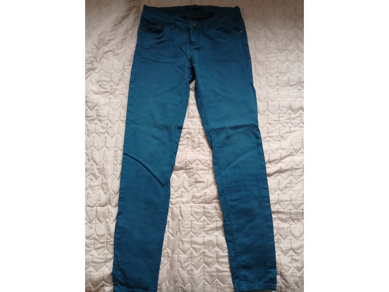 Terranova plave skinny pantalone, M