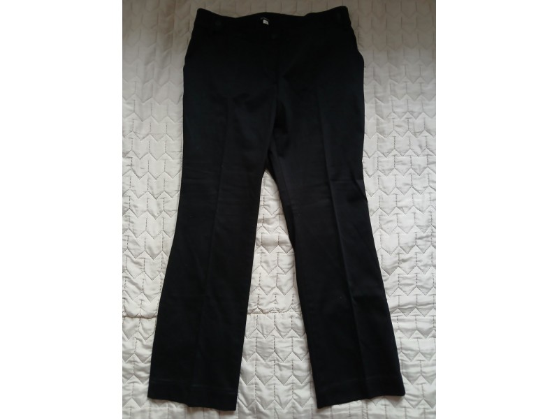 Global crne pamucne poslovne pantalone, 38-40