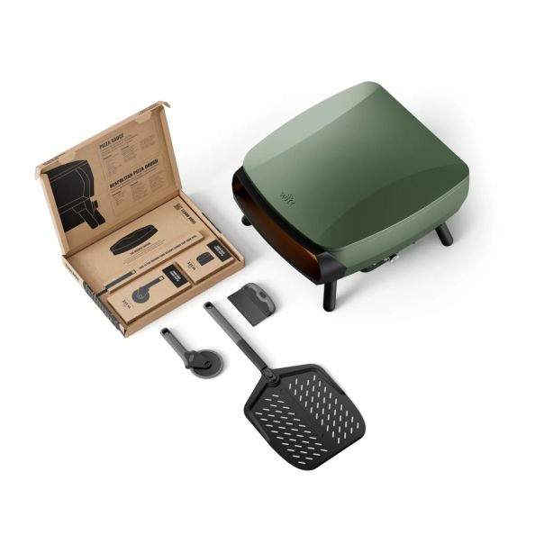 WITT Pizza peć PICCOLO Rotante 16 inca zelena + Toolbox 3