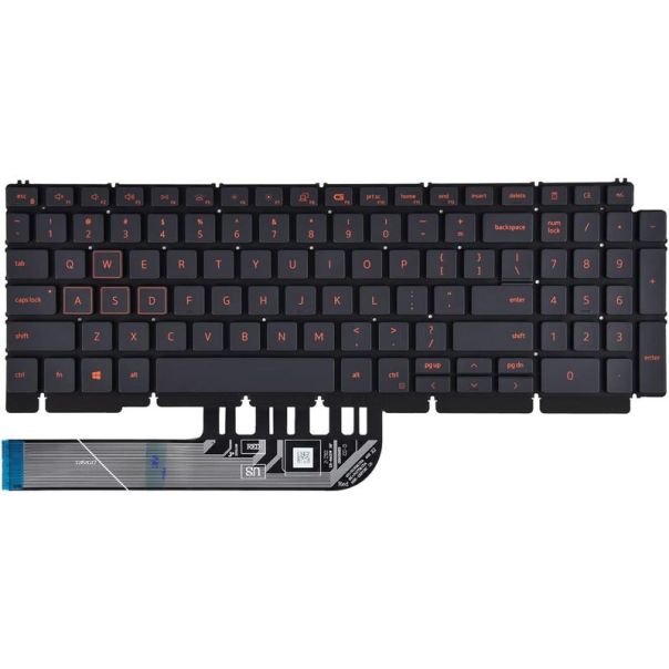 Tastatura za laptop Dell G15 5510 5511 5515 & G15 5530 5520 5521 5525 Series backlight red