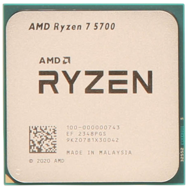 CPU AM4 AMD Ryzen 7 5700 8C/16T, 3.70-4.60GHz 100-000000743 Tray