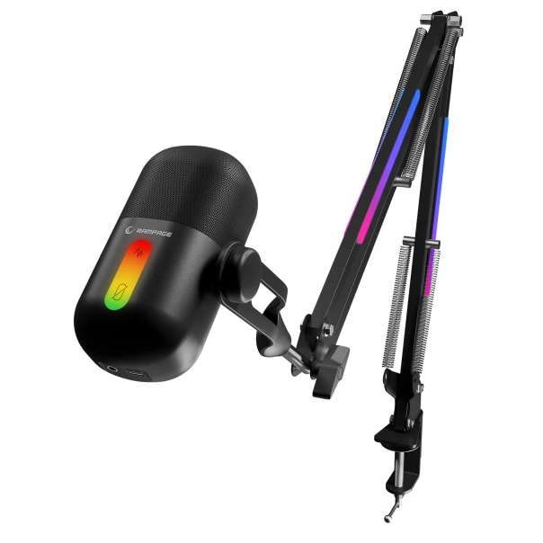 RAMPAGE Mikrofon Arpeggio RGB crni 42798