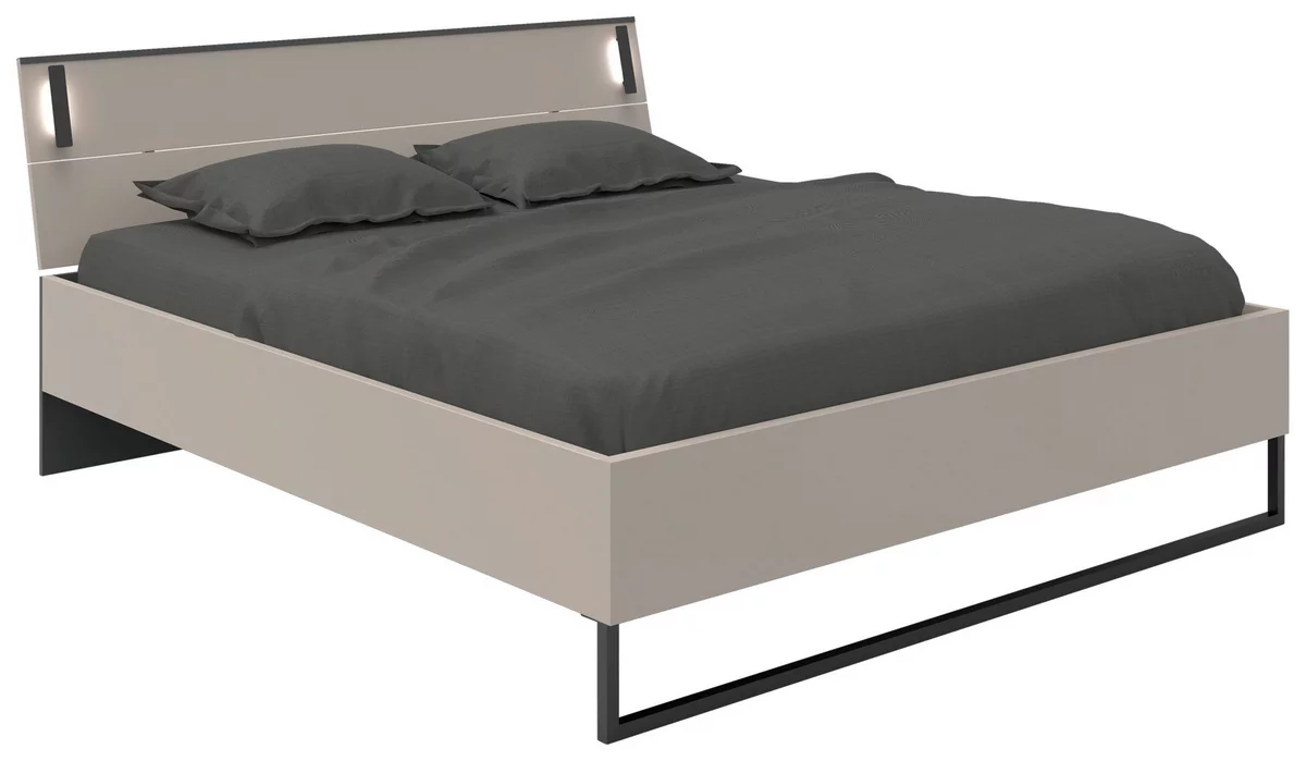 KREVET 180/200 cm sahara, grafitno siva