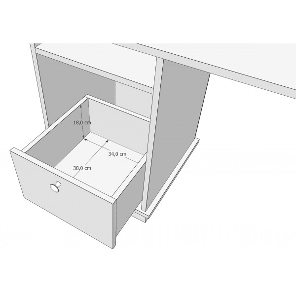 Pisaći sto Classic White
