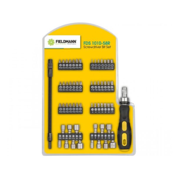 FIELDMANN Set bitova sa odvijačem FDS 1010-58R