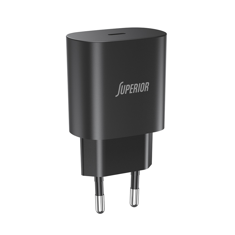 PUNJAČ BEZ KABLA SUPERIOR CO-DC24 FAST PD USB-C 25W 3A CRNI P1008 *TH *SR