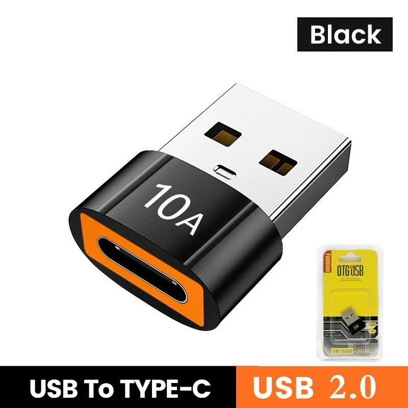 ADAPTER OTG FASHION USB-A MUŠKI NA USB-C ŽENSKI CRNI *TH *SR