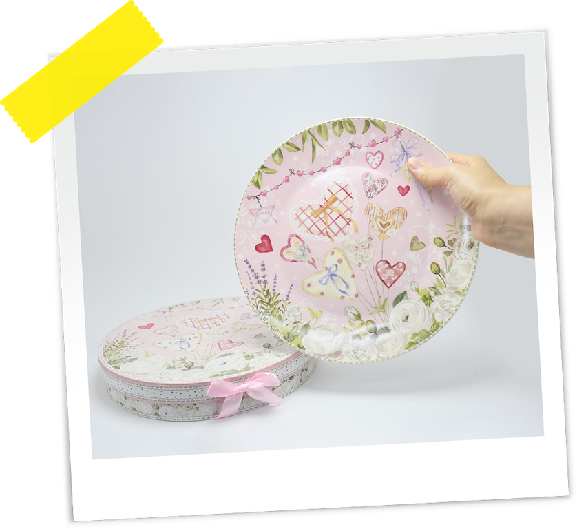 TANJIR SET 2/1 ROZE LOVE 26 CM OP25444 WY