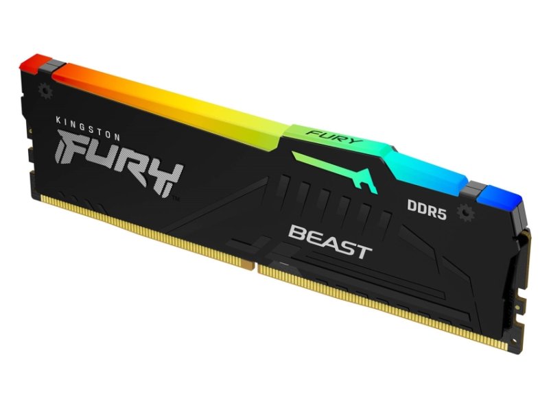 KINGSTON DIMM DDR5 64GB 5600MT/S KF556C40BBA-64 FURY BEAST BLACK RGB EXPO