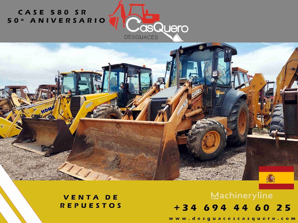 Case 580 SUPER R 50 ANIVERSARIO bager-utovarivač po rezervnim delovima