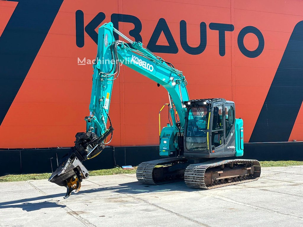Kobelco SK 140 SR LC-7 AC / CENTRAL LUBRICATION / STEELWRIST TILTROTATOR bager guseničar
