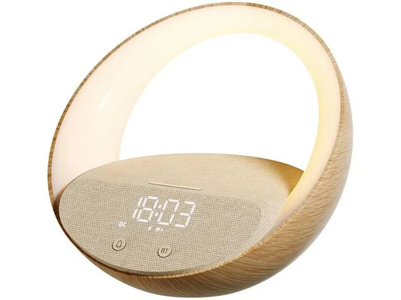 Moye Lampa Aurora Glow with Clock, wireless speaker, Wi-Fi charger