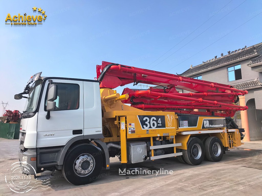 Putzmeister M36-4Z na šasiji Mercedes-Benz Actros 3341 pumpa za beton