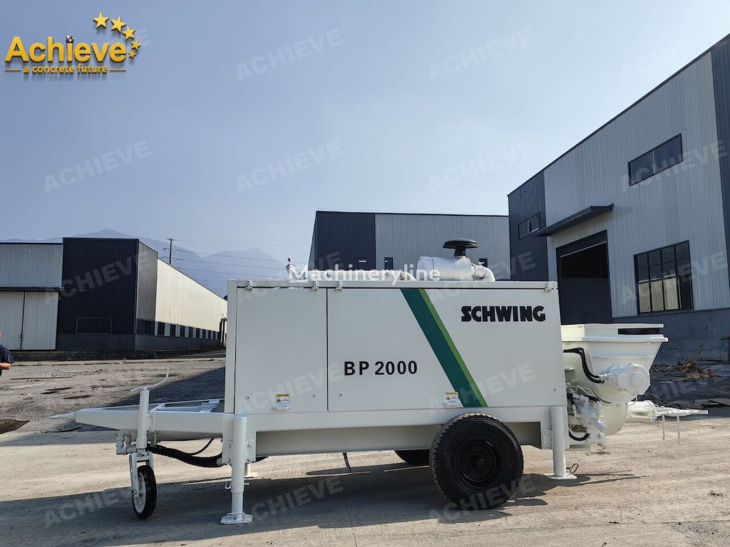 Schwing BP2000 5000kg 2008 Concrete Pump With Brand New High Quality【ACH stacionarna betonska pumpa