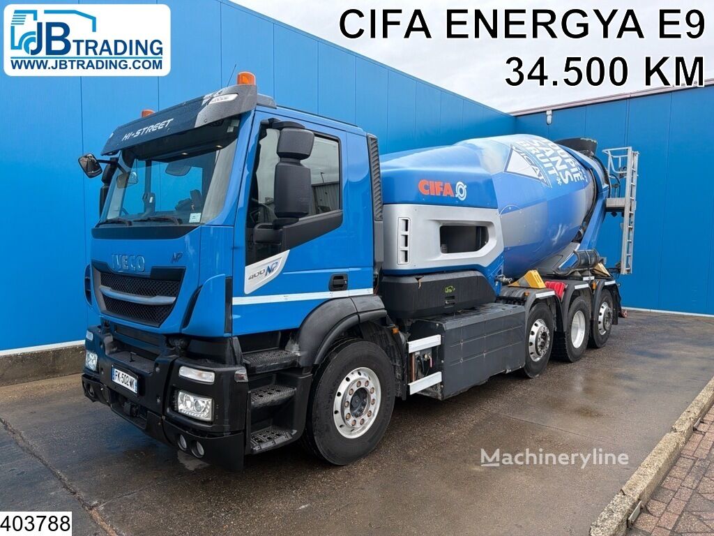 IVECO Stralis 400 CNG 8X2, EURO 6, CNG, CIFA 9m3, Electric kamion s mešalicom za beton