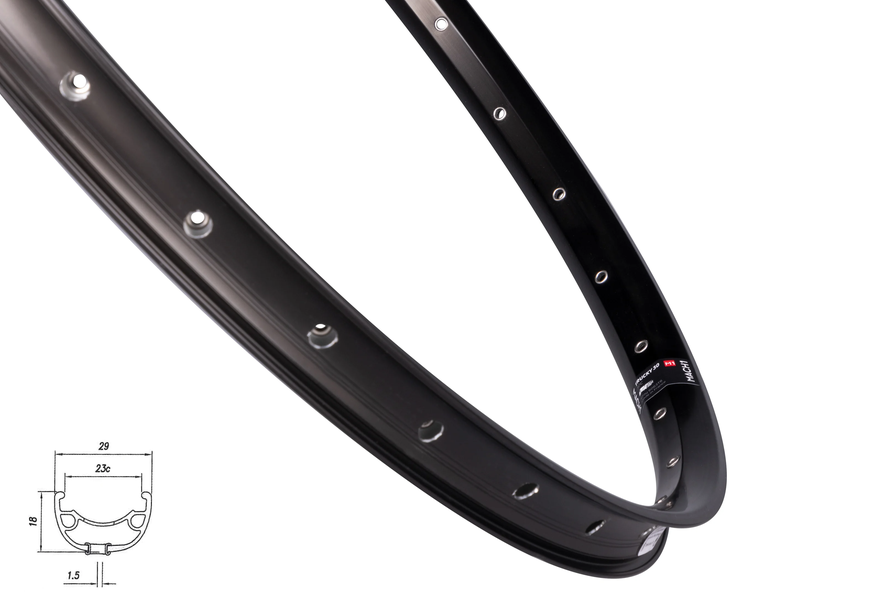 Felga MACH1 KLIXX DISC 622x23, 32H, crna