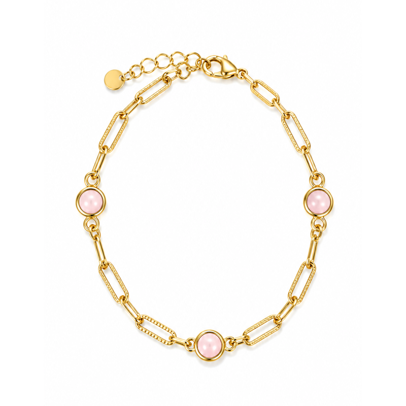 GOLD PLATED SILVER BRACELET ROSÉ