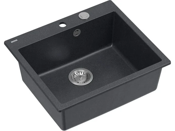 Quadron Ugradni sudoper Morgan 110 GraniteQ 1 korito Push-2-Open sifon 570x500x220mm