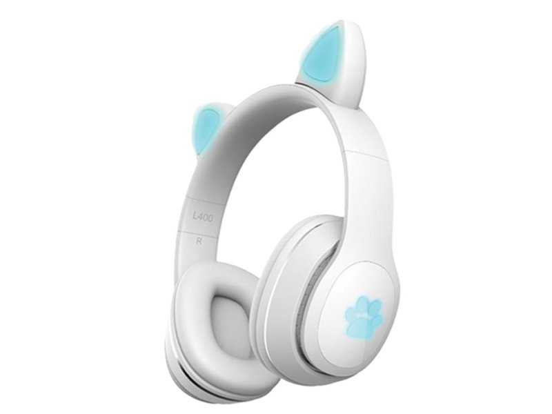 SLUŠALICE XWAVE L400 LED BLUETOOTH STEREO BELE SA MIKROFONOM *TH *SR