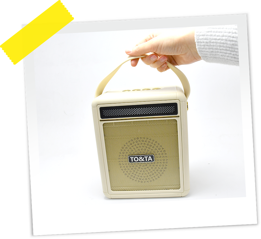 ZVUČNIK BLUETOOTH 20W RETRO BEŽ CRNI OP25224 *TH WY