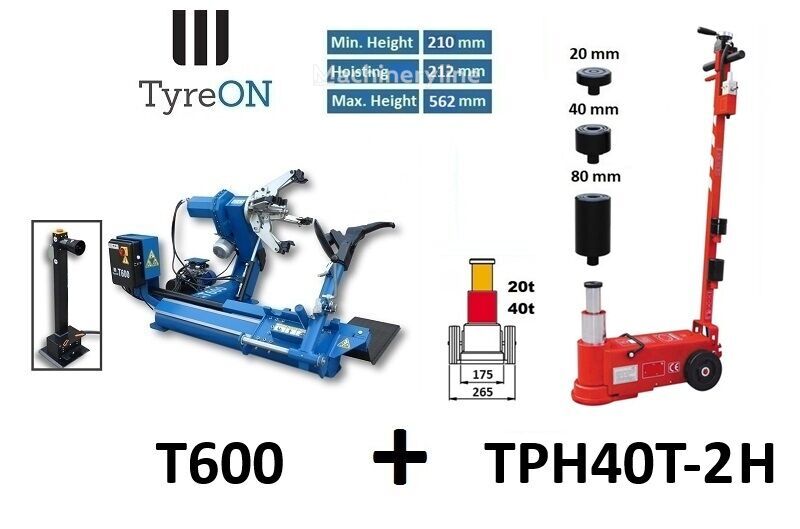 Nova Jack 2-stage air hydraulic jack 40T + 26 Inch truck tyre changer hidraulična dizalica