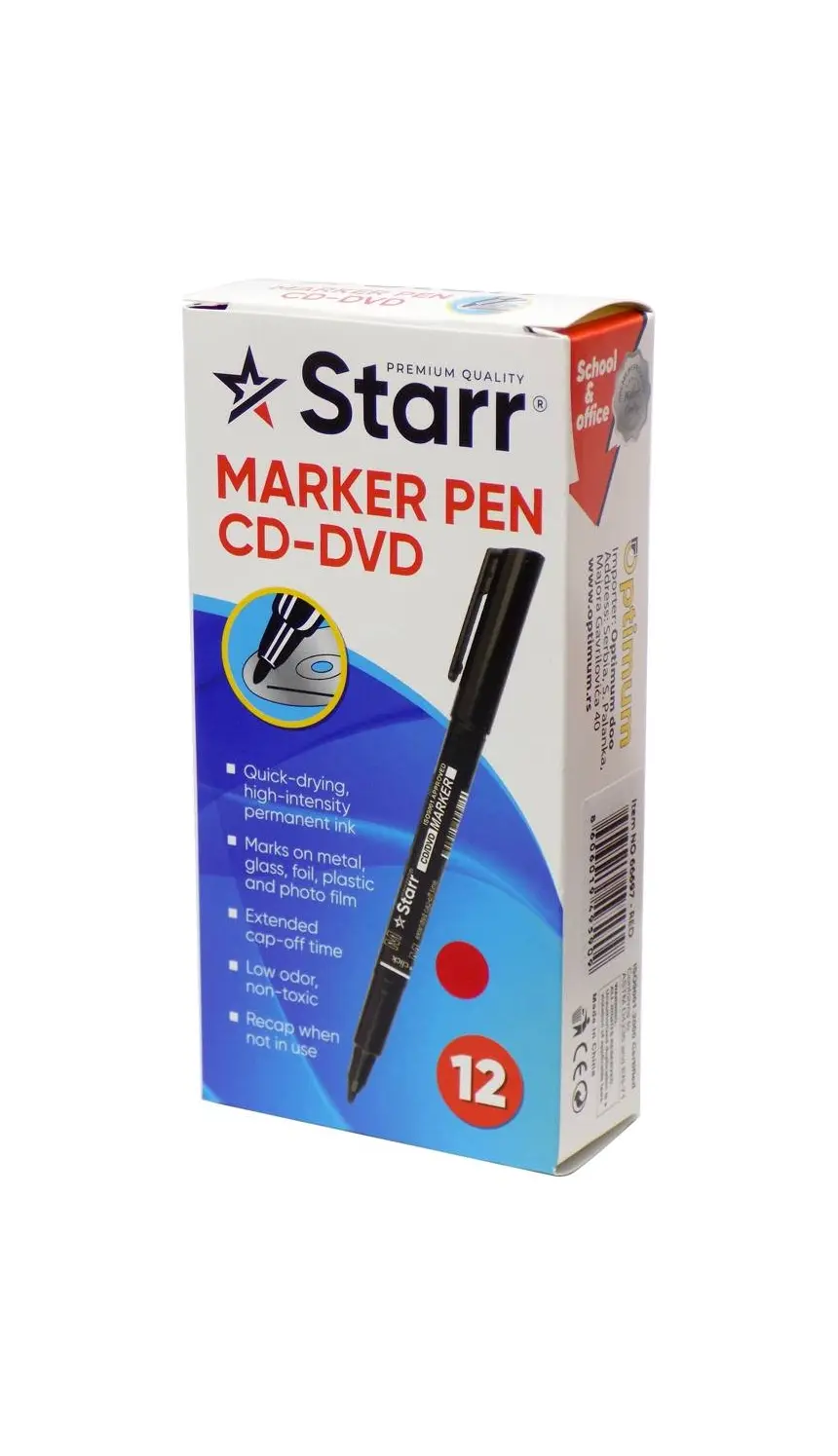 MARKER Starr ZA CD CRVENI 1/12 *AK