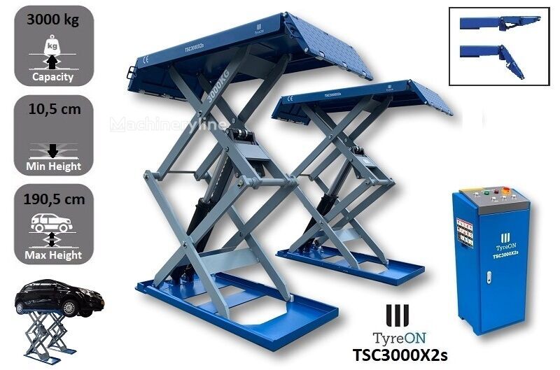 Nova TyreON TSC3000X2s full rise scissorlift - mechanical lock - Available makazasta auto dizalica