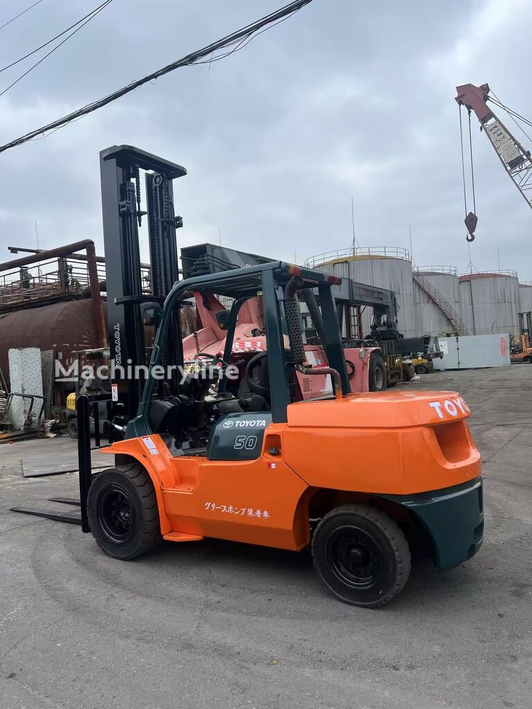 Toyota 5/7/10/15/20ton FD50 japanse brand forklift dizel viljuškar