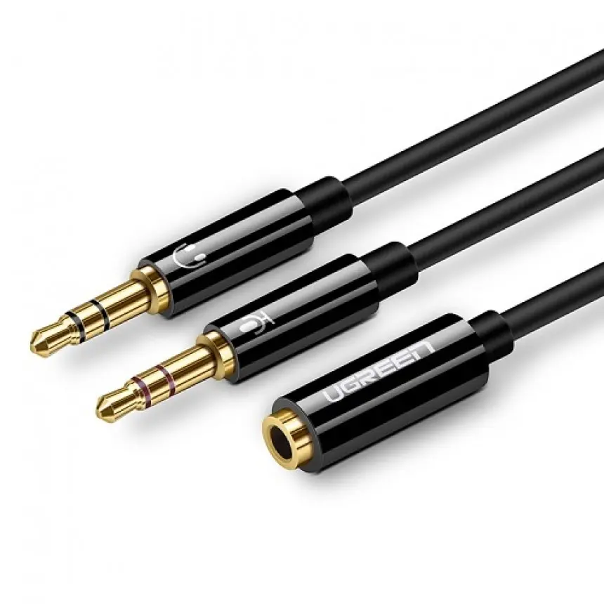 Aux kabl F/M2x3.5mm 0.2m Ugreen AV140         20898