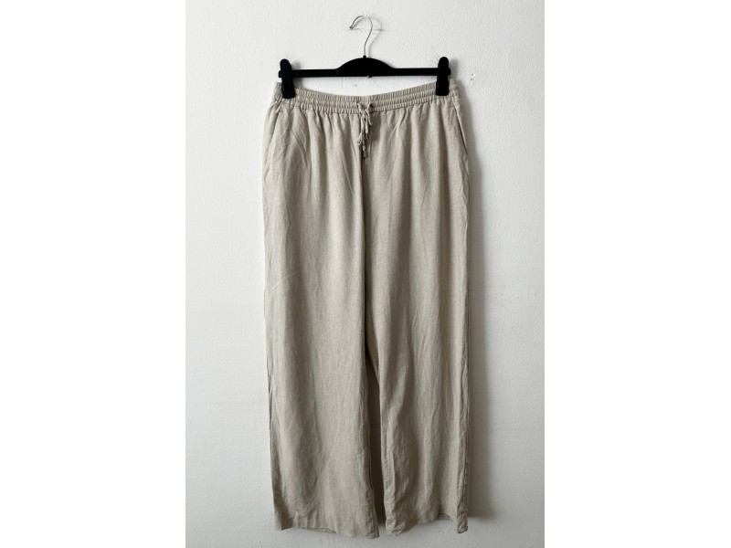 *ZARA* pantalone - lan i viskoza XL