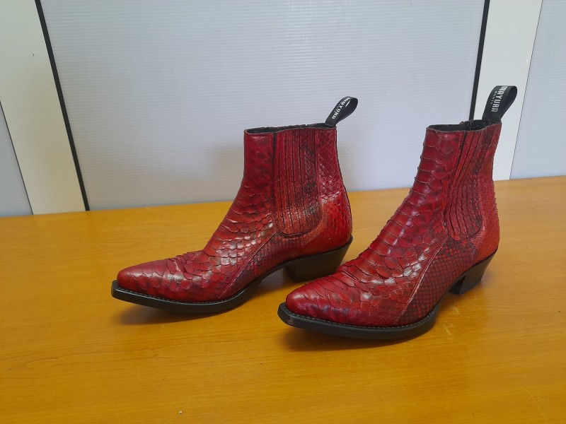 Mayura Red Python Kaubojke zmijska koza
