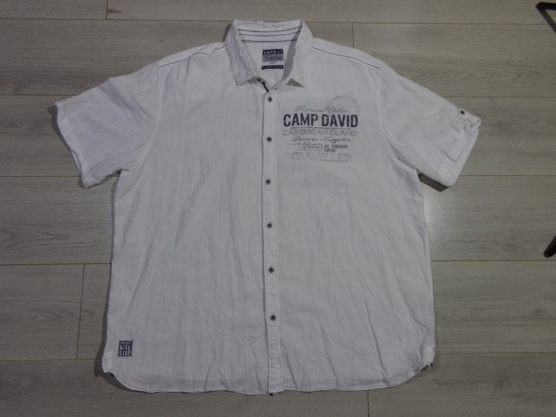 Orig. CAMP DAVID muška LANENA košulja vel.3XL