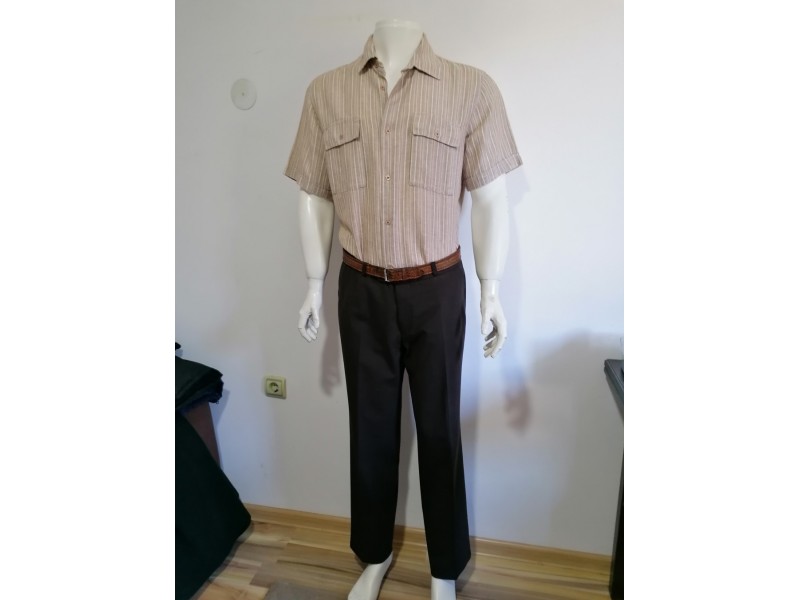 STRETCE kao nove tamno braon pantalone vel.50-L