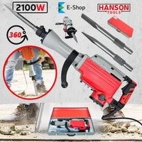 Snažni električni udarni čekić 2100 W / 45 J