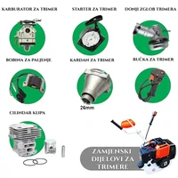 Komplet rezervnih delova za trimer