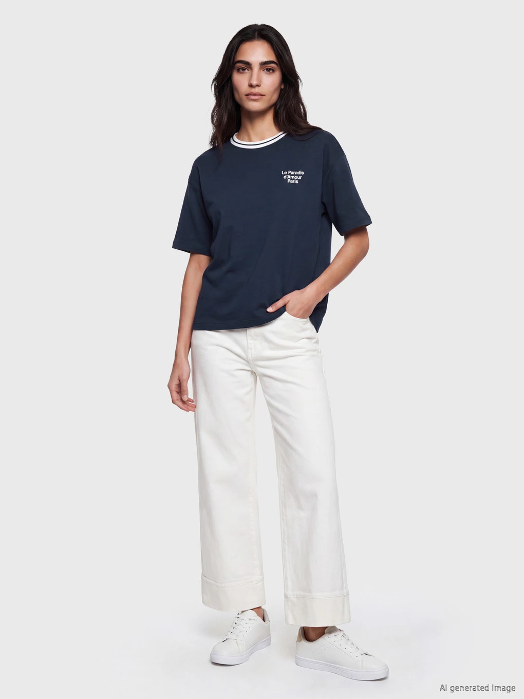 LCW Vision Ženska Oversize Majica Sa Paris Printom