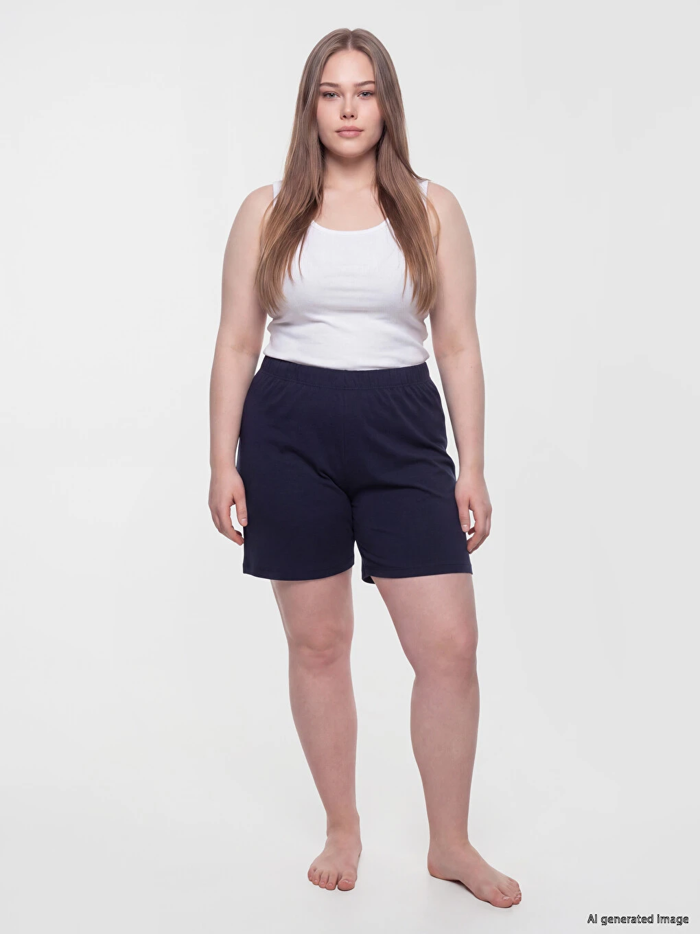 LCW Curve Helanke Šorts Za Žene Plus Size 2-pakovanje