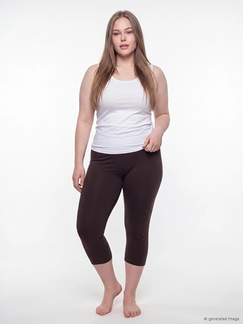 LCW Curve Helanke Za Žene Plus Size Sa Elastičnim Strukom, Pakovanje Od 2 Komada