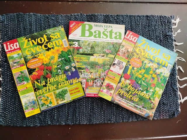 Lot od 3 časopisa o cveću i hortikulturi