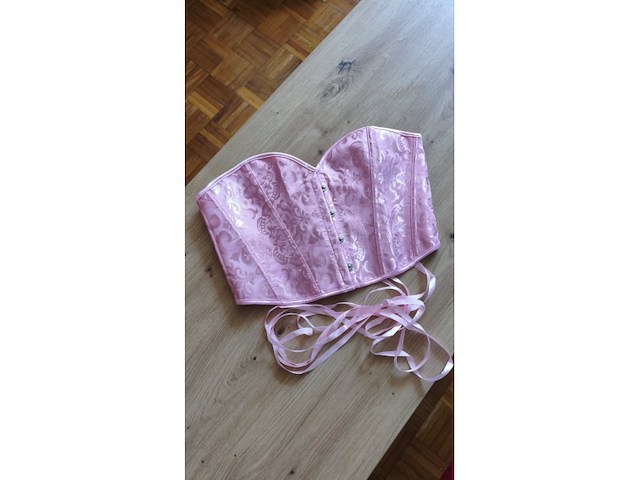 Roze korset na vezivanje