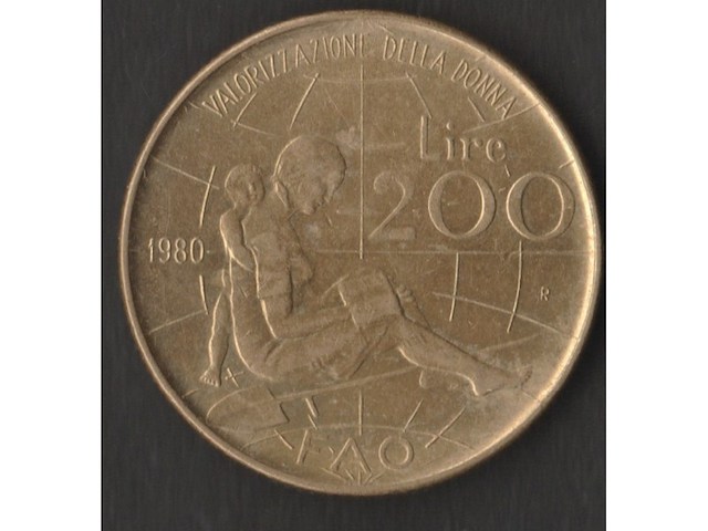 200 Lire, Lira (FAO) - 1980 - Italy, Italija